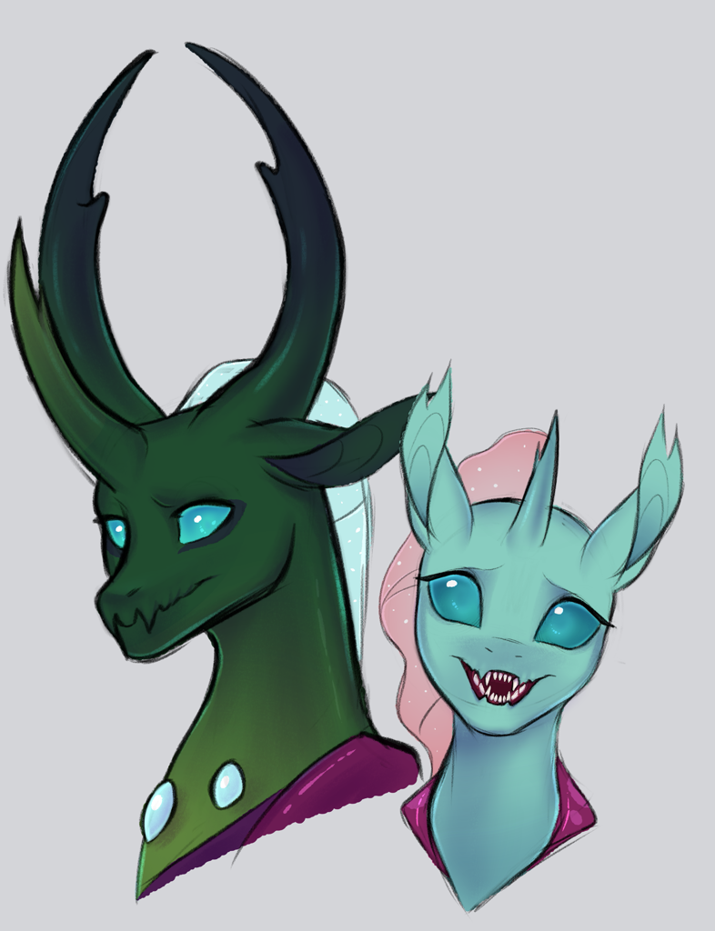 #3249754 - safe, artist:riveraux, ocellus, thorax, changedling ...