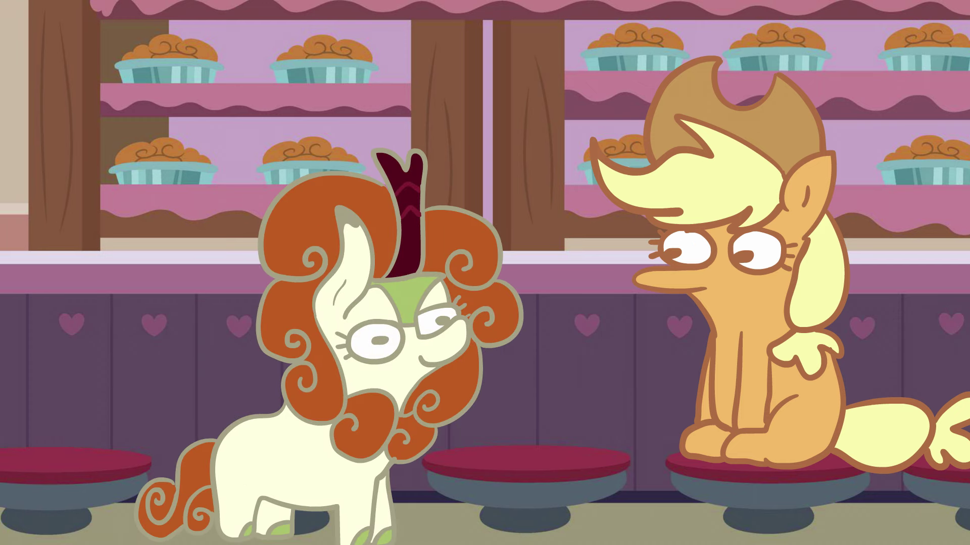 #3249977 - safe, artist:tjpones, applejack, autumn blaze, cinder glow ...