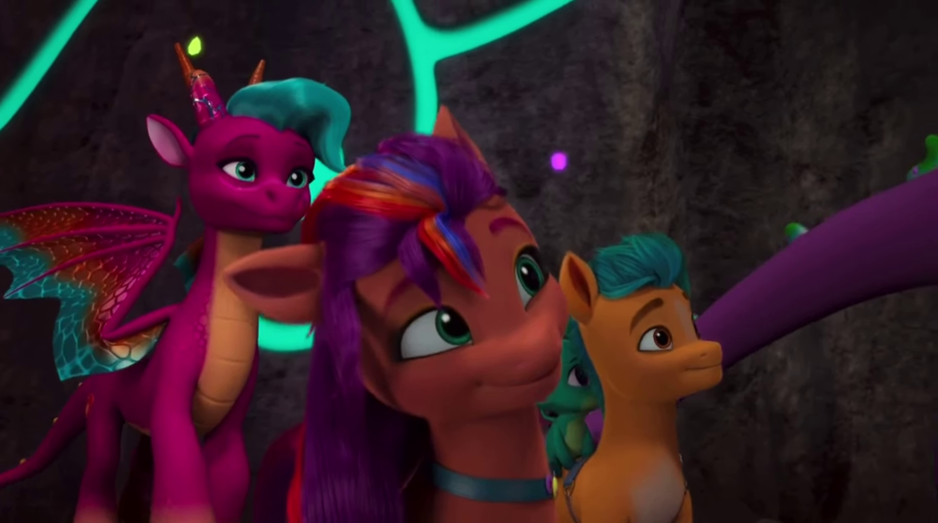 #3251010 - safe, screencap, blaize skysong, fountain (g5), hitch trailblazer, sparky sparkeroni ...