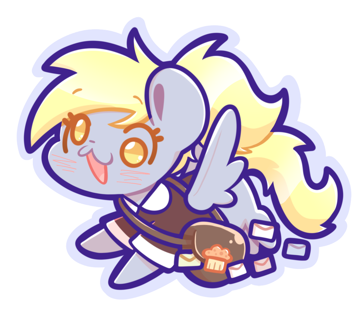 #3232857 - safe, artist:typhwosion, derpy hooves, pegasus, pony, g4 ...