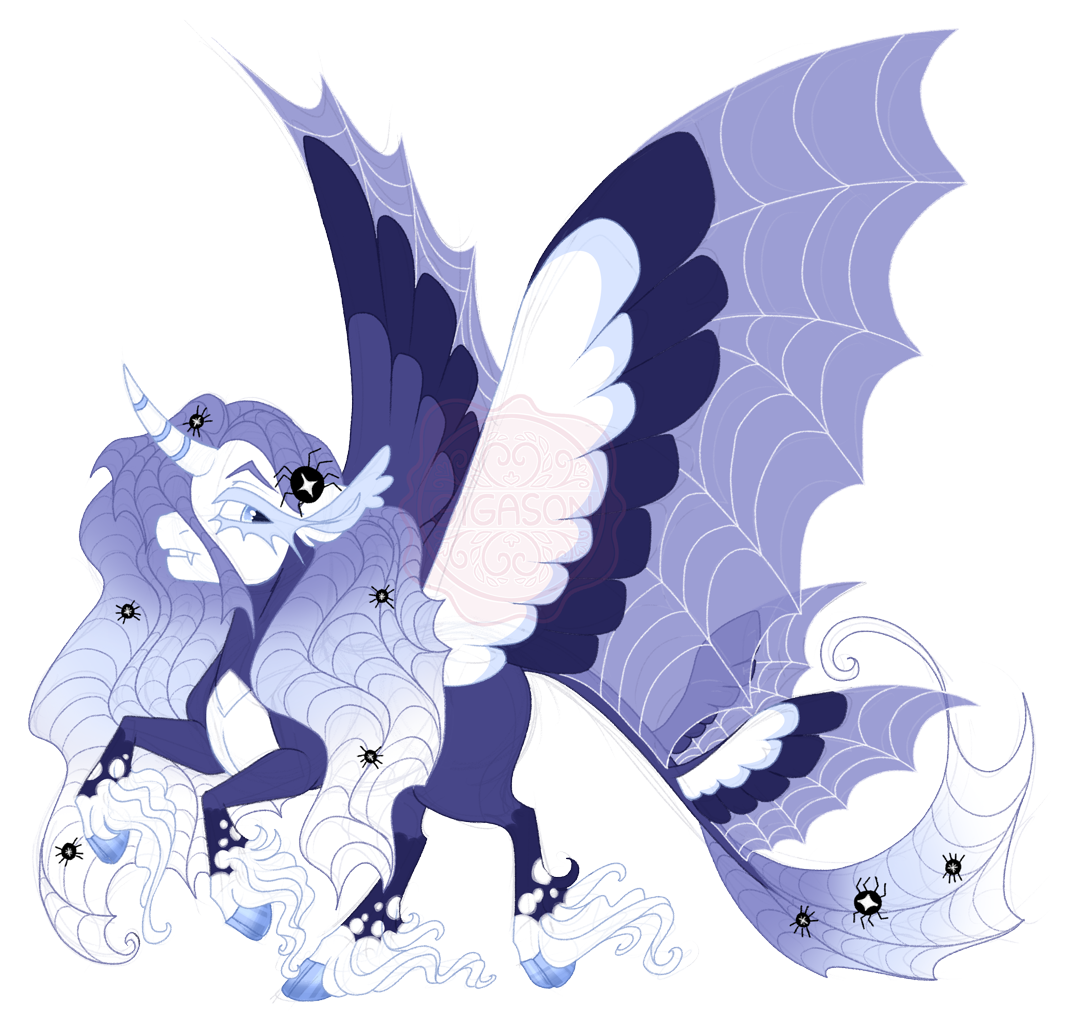 #3232900 - safe, artist:gigason, oc, oc only, oc:purpurea, alicorn, pony, colored wings, female ...