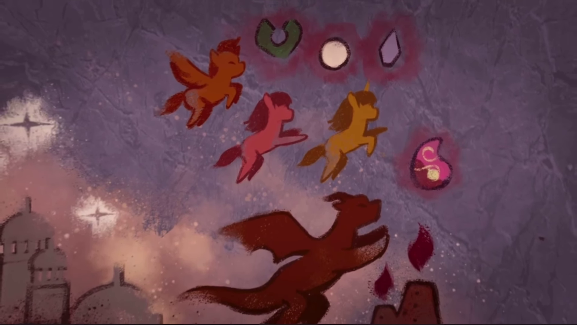 #3251094 - safe, screencap, opaline arcana, dragon, earth pony, pegasus ...