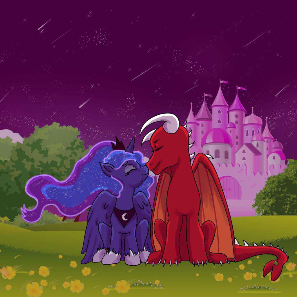 #3237005 - artist needed, safe, princess luna, alicorn, dragon, pony ...