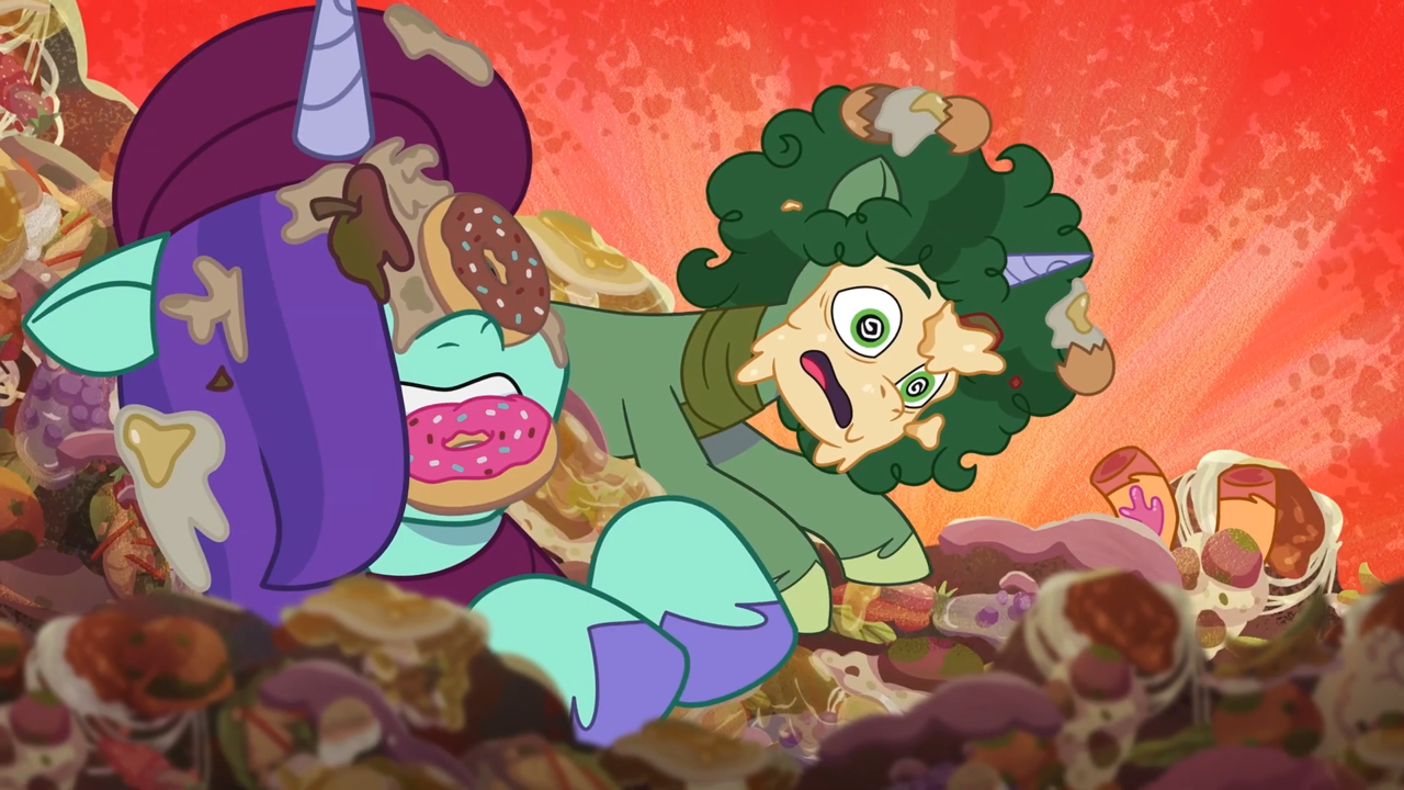 #3237053 - safe, screencap, dapple, onyx, peach fizz, pony, unicorn ...