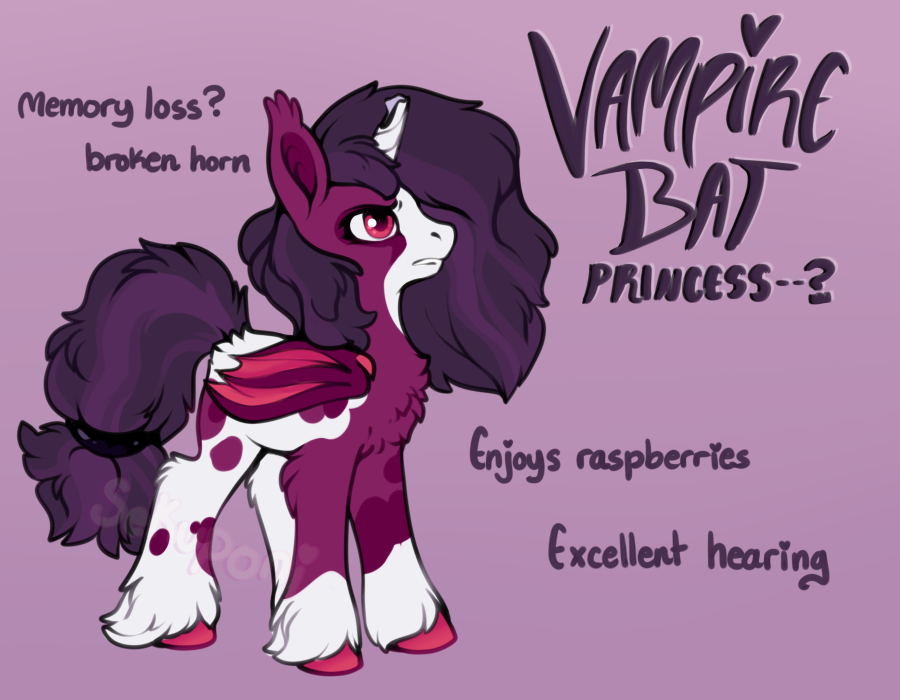 #3251946 - safe, artist:sekuponi, oc, oc only, alicorn, bat pony, bat ...