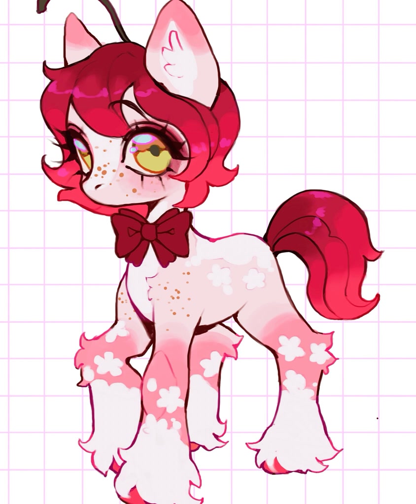 #3258151 - safe, artist:p0nyplanet, oc, oc only, earth pony, pony, adoptable, bowtie, chest ...