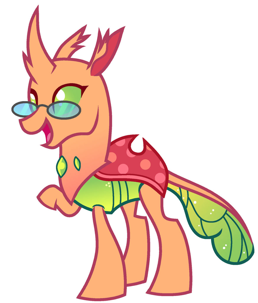 #3258804 - safe, artist:vi45, oc, oc only, changedling, changeling, amputee, glasses, simple ...