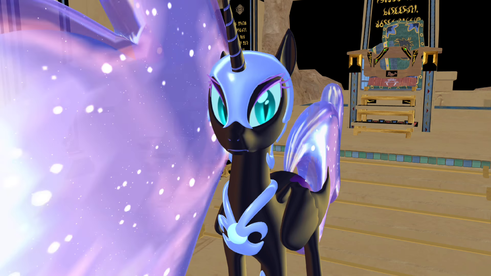 #3261585 - safe, artist:puzzlshield2, nightmare moon, pony, g4, 3d ...