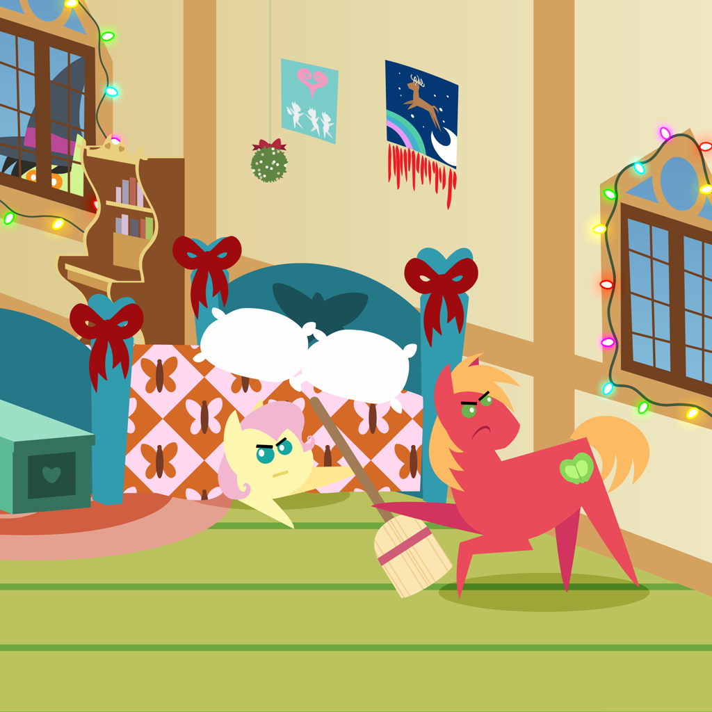 #3261597 - safe, anonymous artist, big macintosh, fluttershy, earth ...