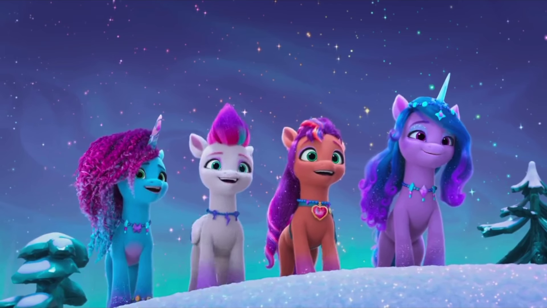 #3261999 - safe, screencap, hitch trailblazer, izzy moonbow, misty ...