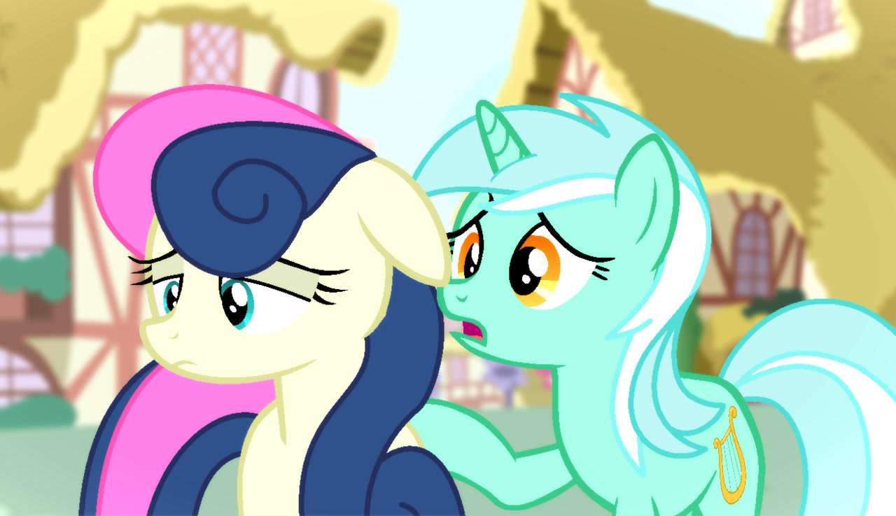 #3262085 - safe, artist:stephen-fisher, bon bon, lyra heartstrings ...