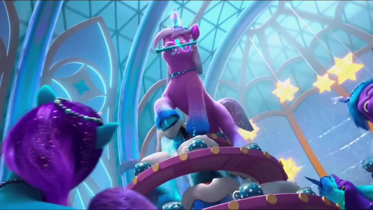 #3262237 - safe, edit, screencap, violet frost, auroricorn, pony, g5 ...