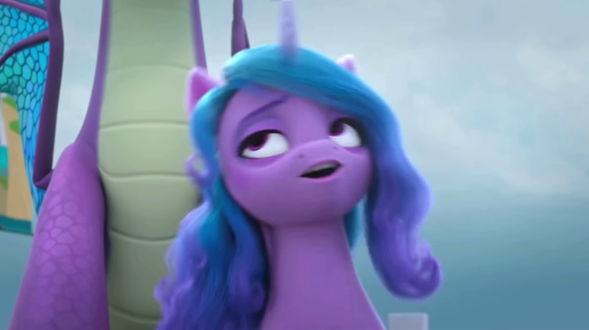 #3252363 - safe, screencap, blaize skysong, hitch trailblazer, izzy moonbow, jazz hooves, misty ...