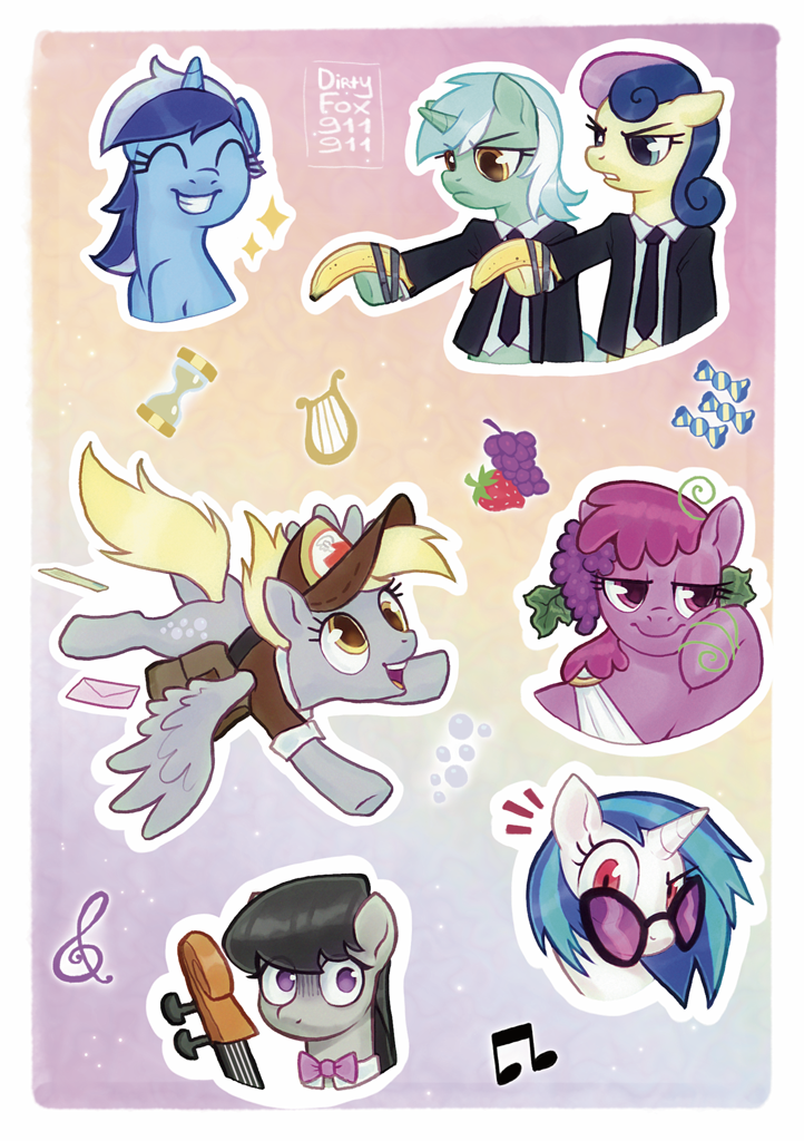 #3264634 - safe, artist:dirtyfox911911, berry punch, berryshine, bon ...