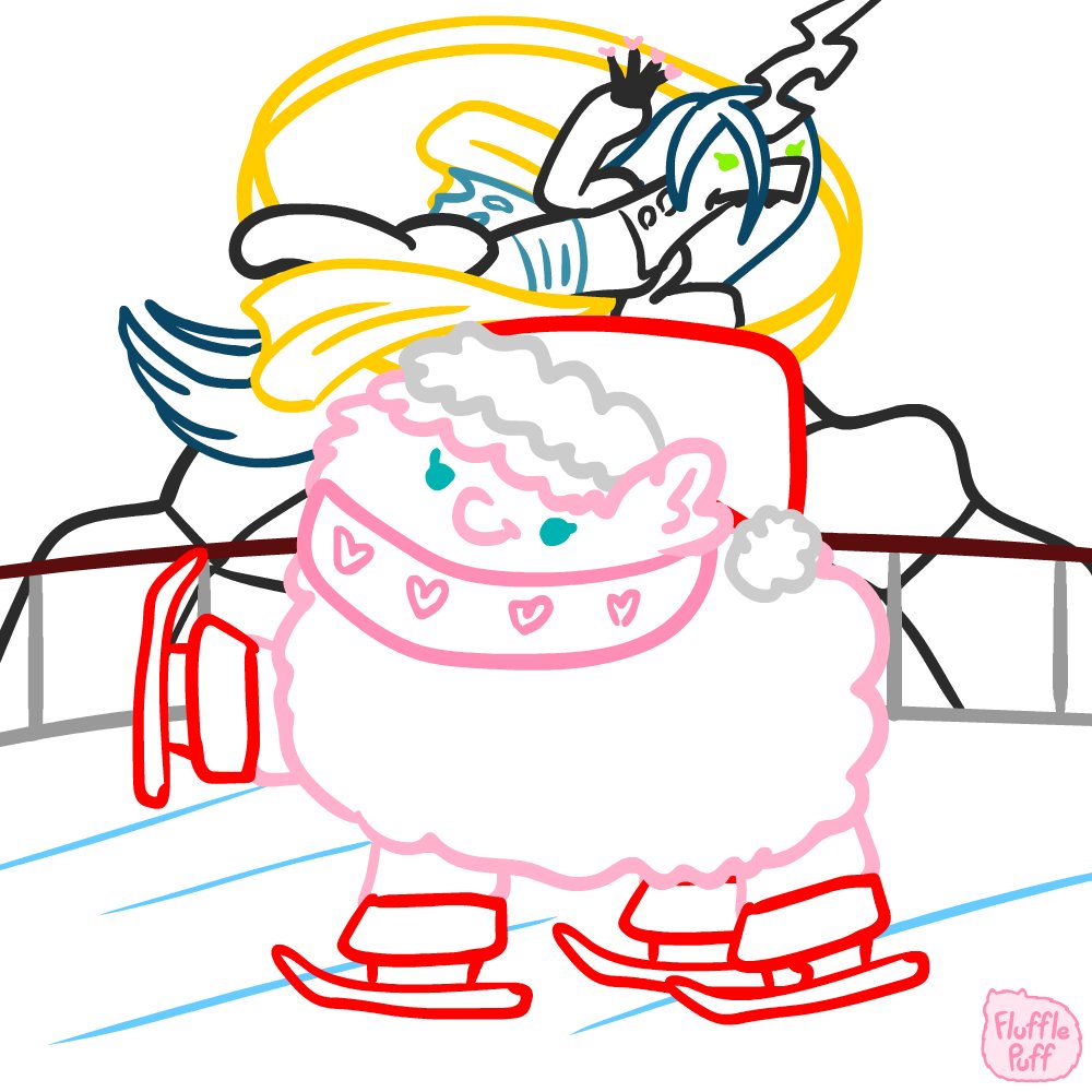 #3265561 - safe, artist:mixermike622, queen chrysalis, oc, oc:fluffle ...