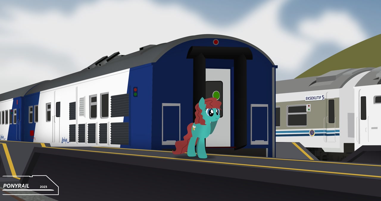 #3268919 - safe, artist:ponyrailartist, earth pony, pony, high res, pt ...