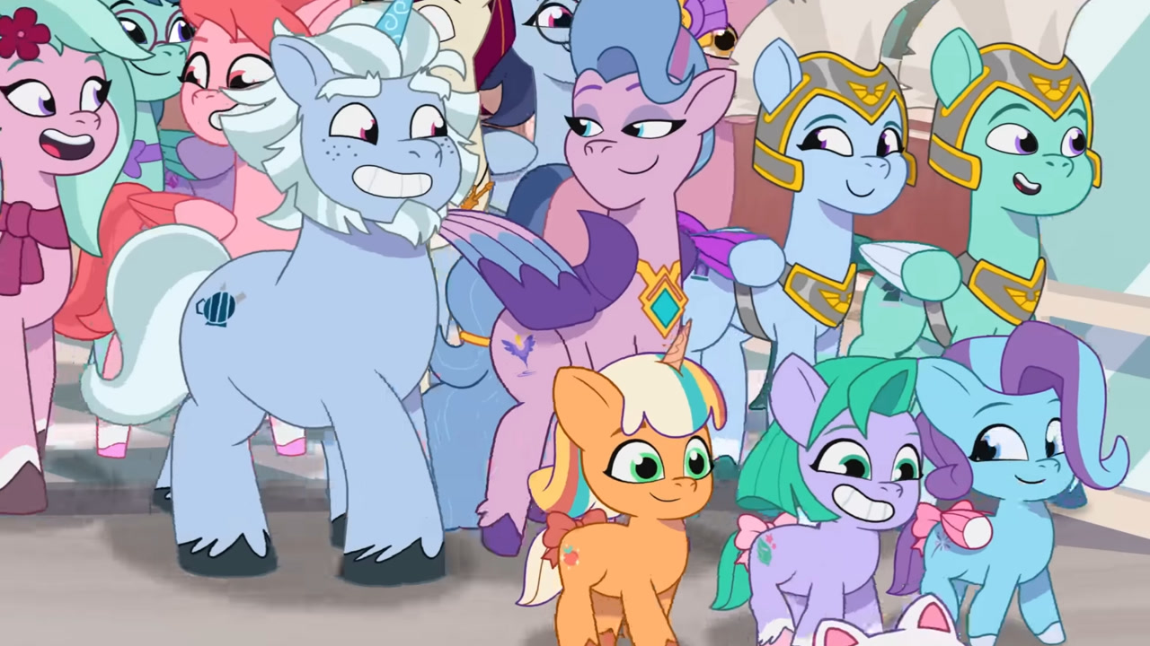 #3269203 - safe, screencap, alphabittle blossomforth, cloudpuff, dahlia ...