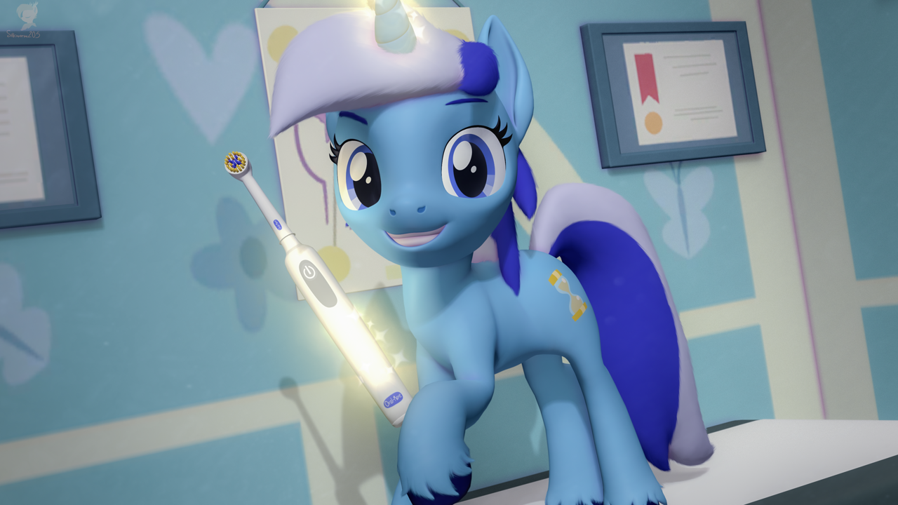 #3270050 - safe, artist:silkworm205, minuette, pony, unicorn, g4, 3d ...