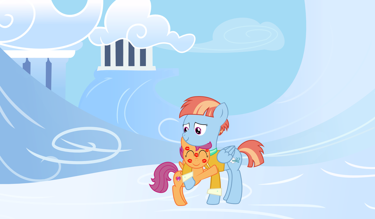 #3270997 - safe, artist:anunium, artist:roman-santos, scootaloo, windy ...