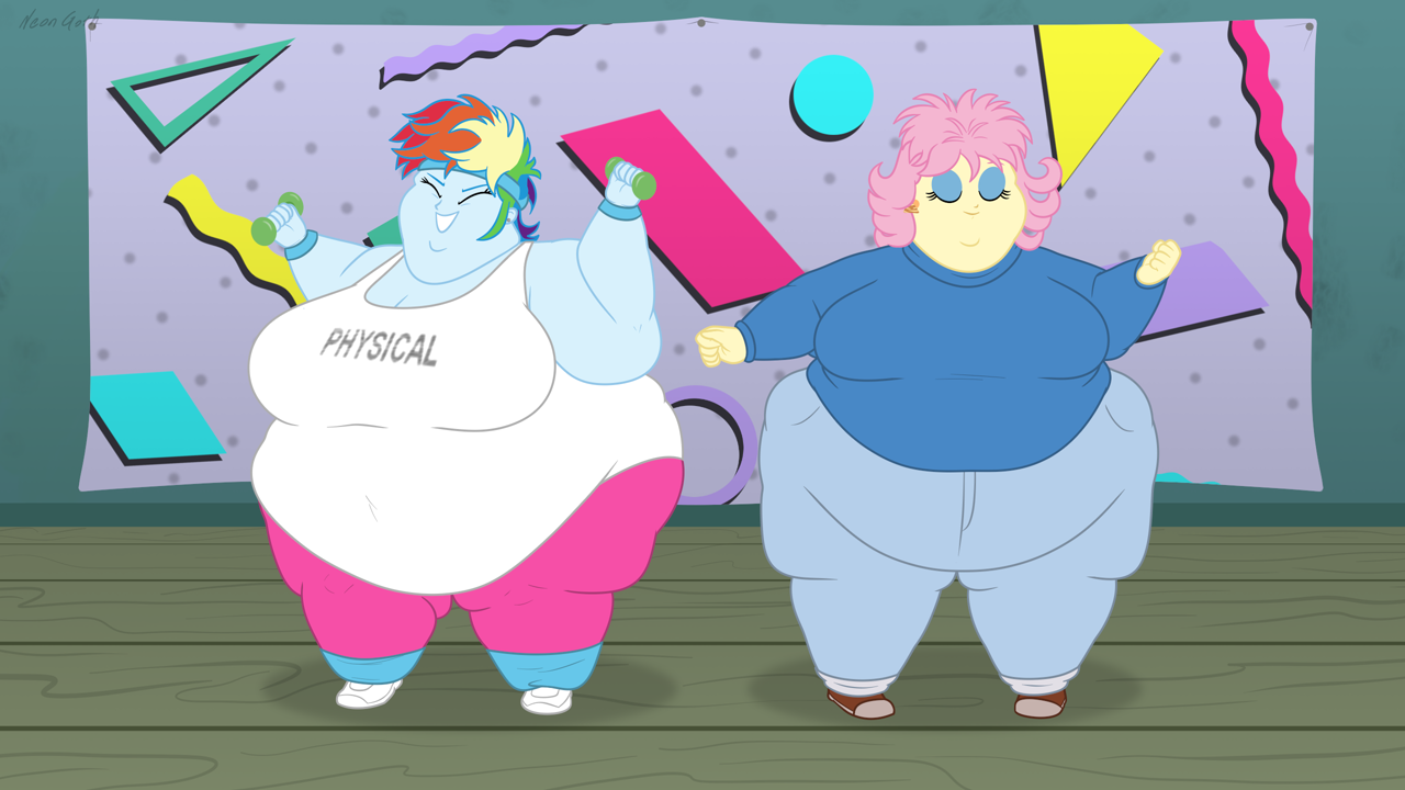 #3272164 - suggestive, artist:neongothic, fluttershy, rainbow dash ...