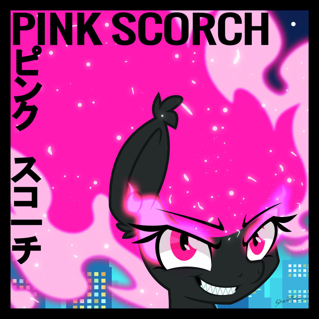 #3254030 - safe, artist:sherathoz, oc, oc only, oc:pink scorch, demon ...