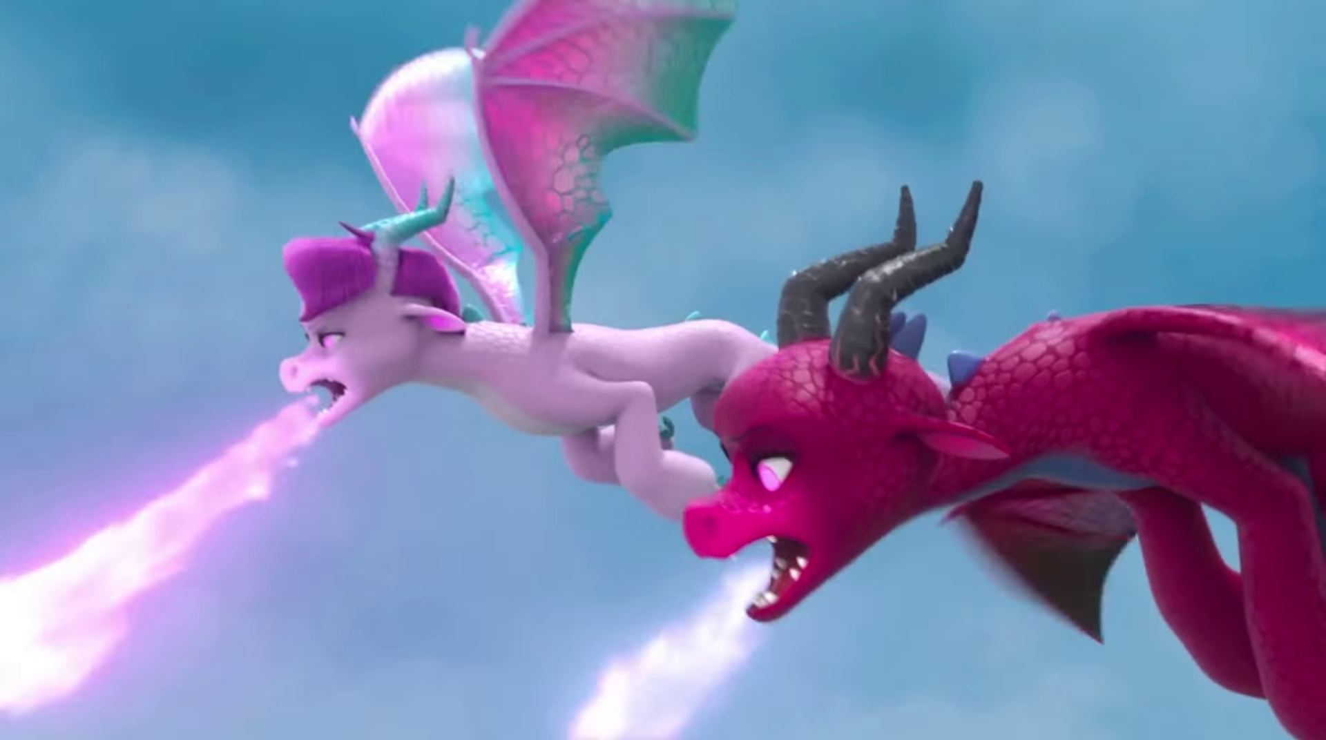 #3256025 - safe, screencap, jade (g5), lava (g5), opaline arcana, alicorn, dragon, pony, g5, my ...