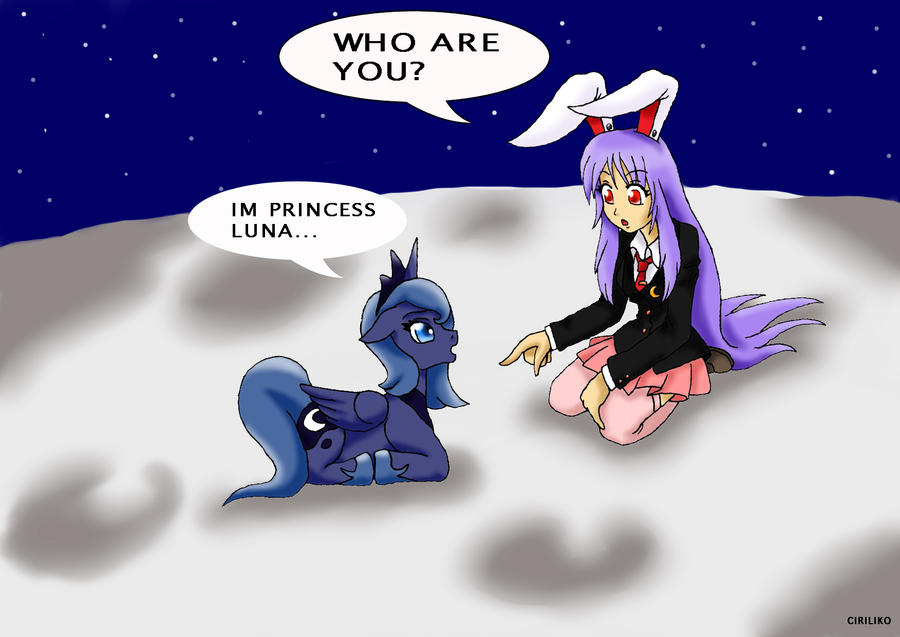 3256441 Safe Artist Ciriliko Princess Luna Alicorn Humanoid