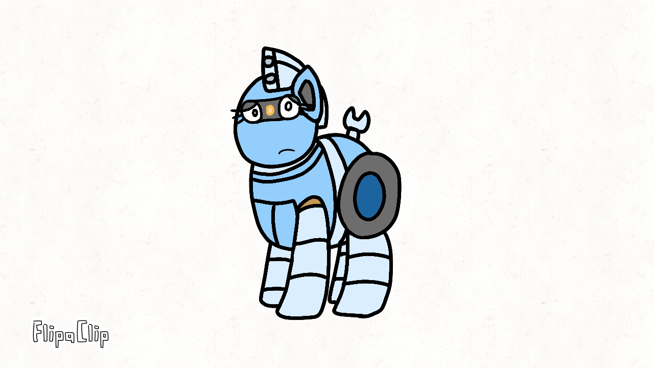 #3256713 - safe, artist:foxfer64_yt, oc, oc:silverstream (robot pony ...