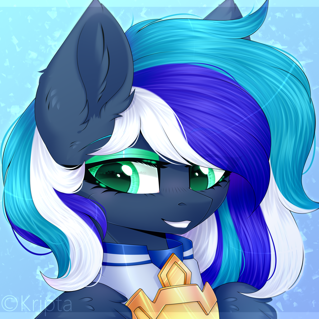 #3037854 - safe, artist:kripta, oc, oc only, oc:flaming dune, pegasus, pony, bust, clothes ...