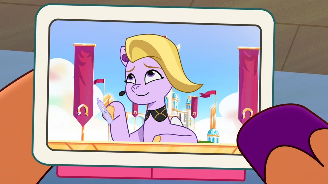 #3043294 - safe, edit, edited screencap, screencap, dazzle feather, sunny starscout, earth pony ...