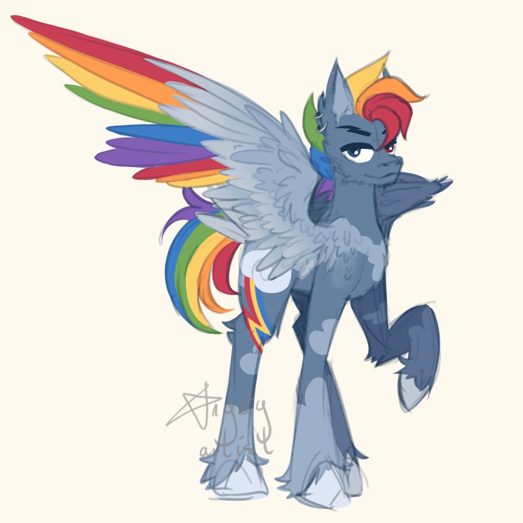 #3043353 - safe, artist:angsty-art-ist, rainbow dash, pegasus, pony, g4 ...