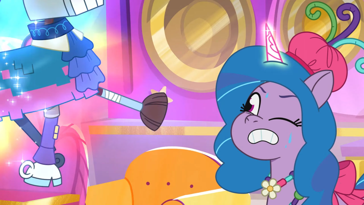 #3043685 - safe, screencap, izzy moonbow, señor butterscotch, pony ...