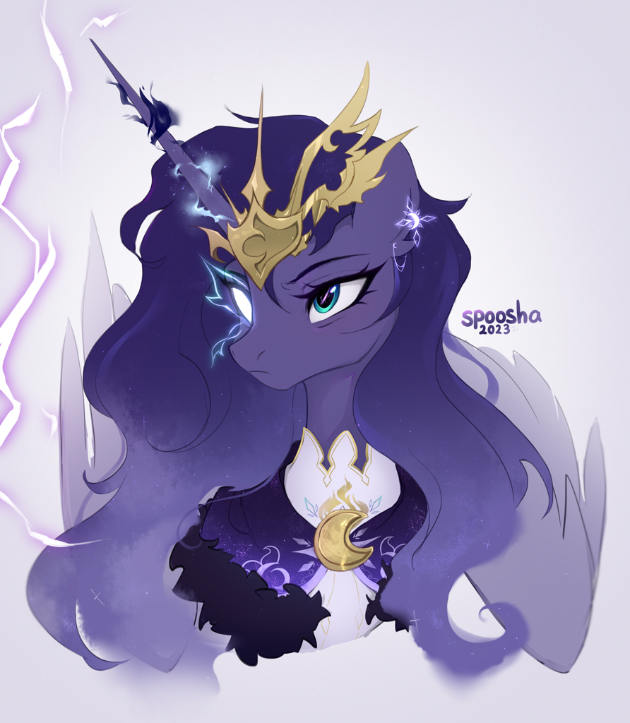 #3038209 - safe, artist:spoosha, princess luna, alicorn, pony, g4 ...