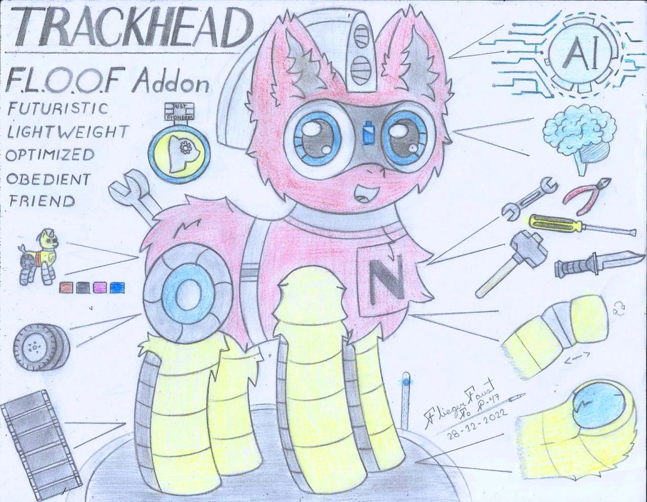 #3049953 - safe, artist:fliegerfausttop47, oc, oc only, oc:trackhead ...