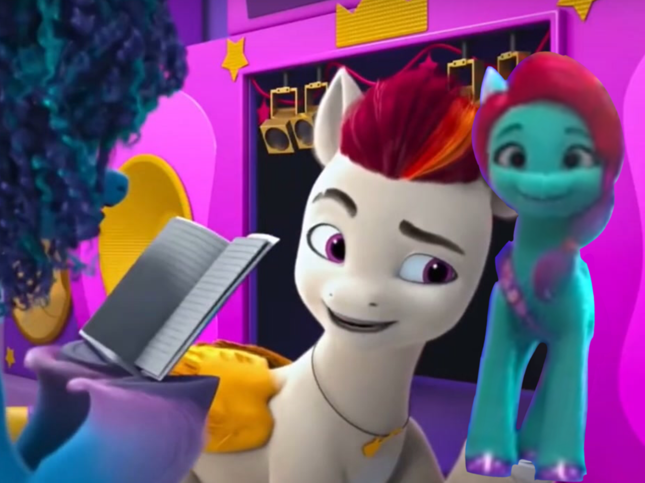 #3050337 - safe, edit, edited screencap, screencap, jazz hooves, misty ...