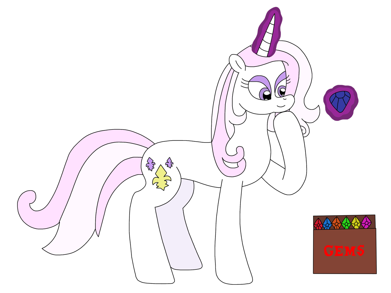 #3050590 - safe, artist:supahdonarudo, fleur-de-lis, unicorn, crate ...