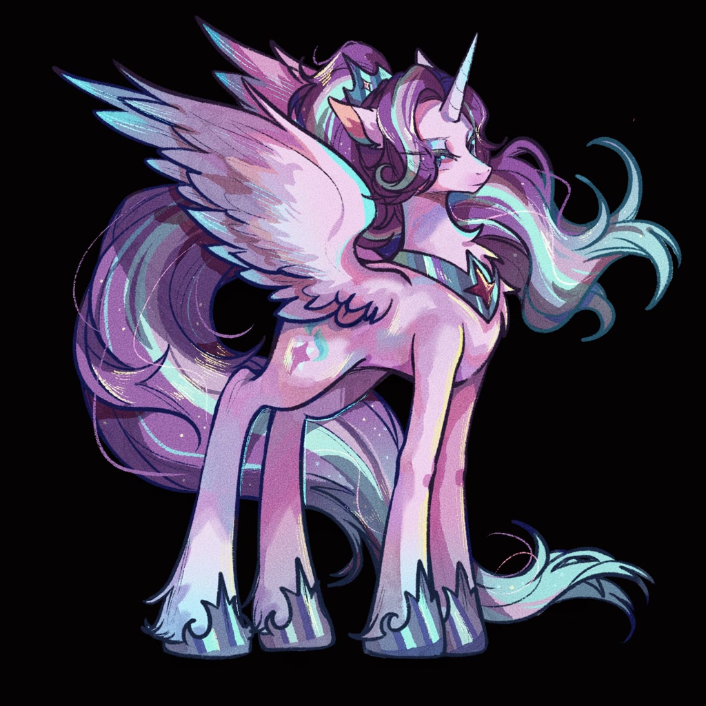 #3050722 - safe, artist:tkotu1, starlight glimmer, alicorn, pony, g4 ...