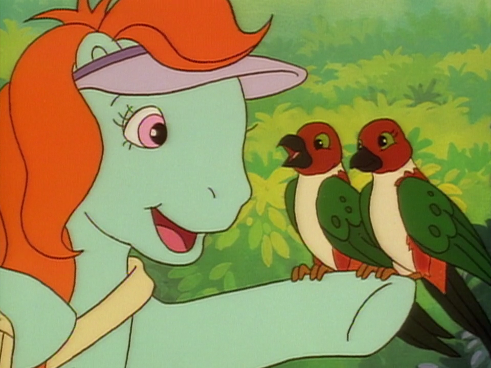 #3052999 - safe, screencap, bright eyes, bird, earth pony, pony, birds ...