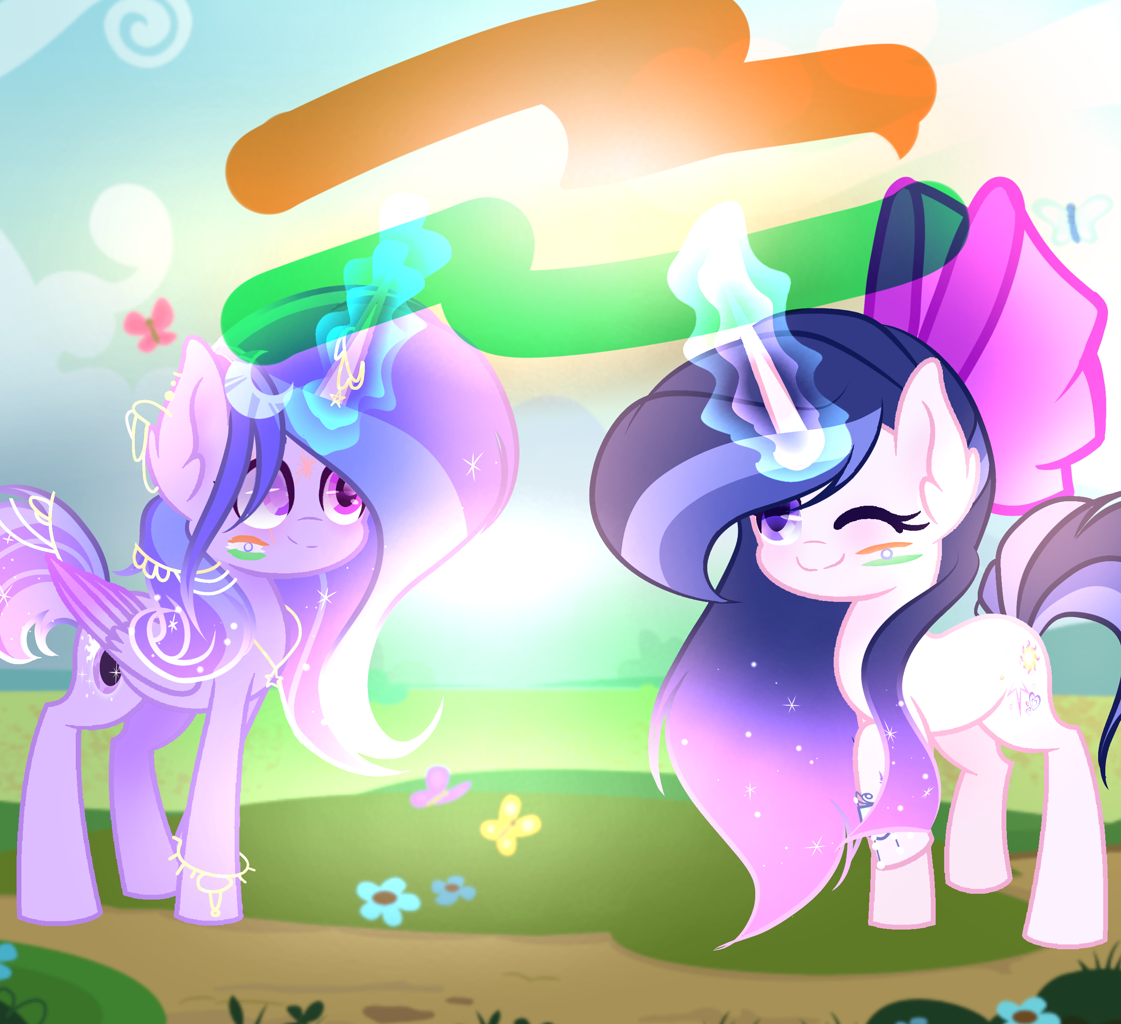 #3053254 - safe, artist:harmonyvitality-yt, oc, oc only, alicorn, pony, unicorn, alicorn oc ...