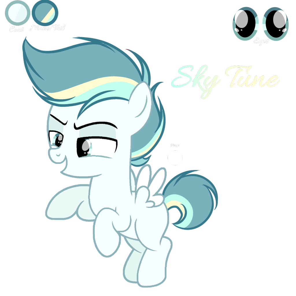 #3054293 - safe, artist:harmonyvitality-yt, oc, oc only, oc:sky tune, pegasus, pony, g4, base ...