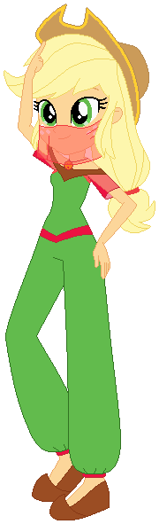 #3039375 - safe, artist:elsie1234, applejack, human, equestria girls ...