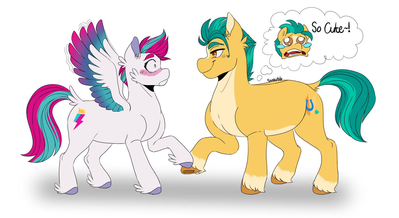 #3040482 - safe, artist:suautib, hitch trailblazer, zipp storm, earth ...