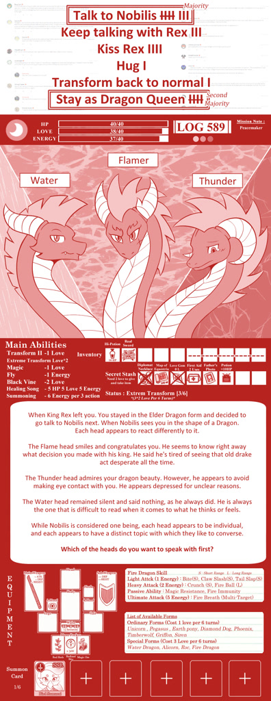 #3041103 - safe, artist:vavacung, oc, oc:nobilis, dragon, hydra, comic:the adventure logs of ...