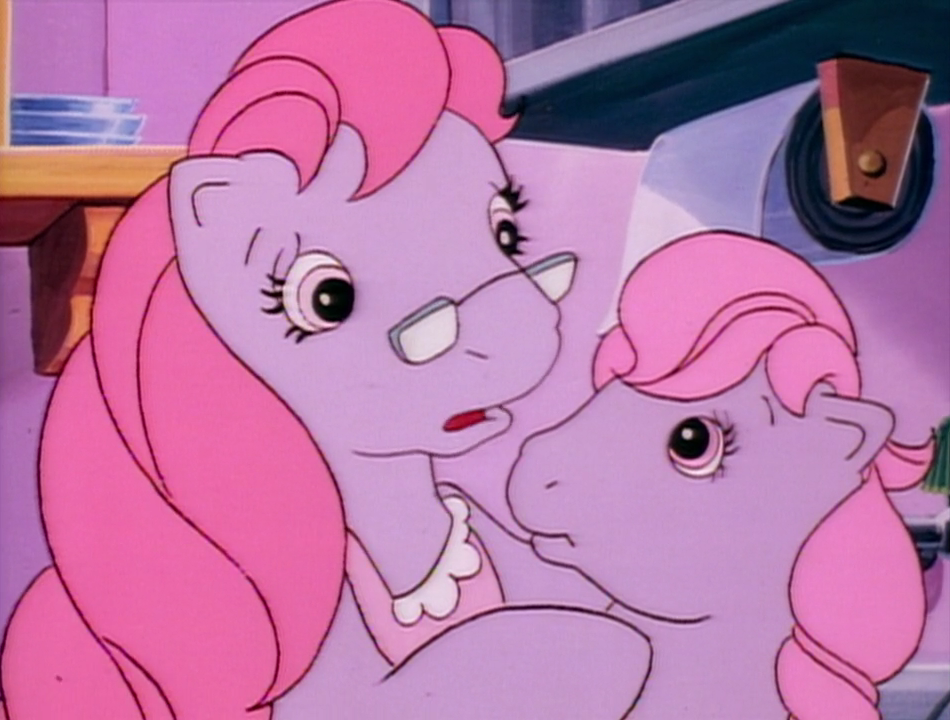 #3041115 - safe, screencap, clover (g1), mrs. bloom, earth pony, pony ...