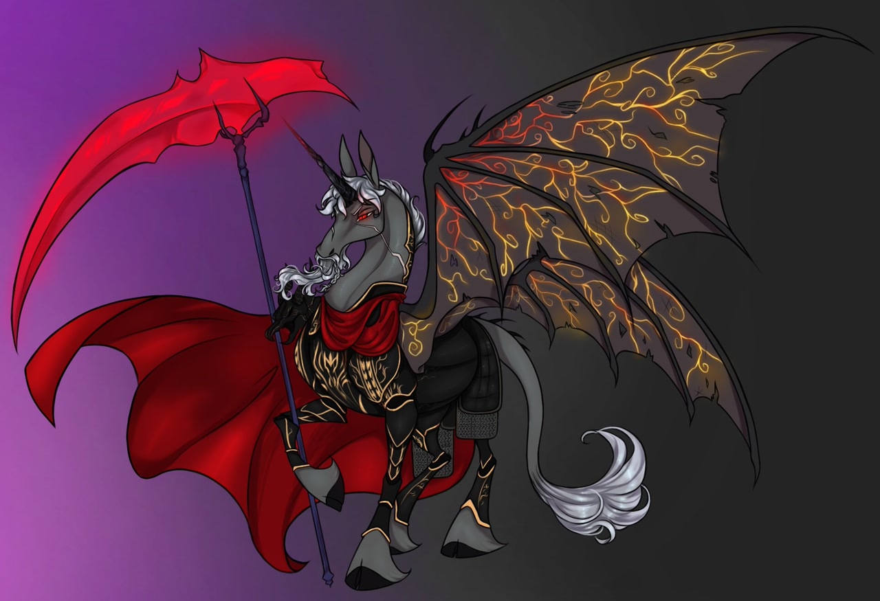 #3042053 - safe, artist:witherslayer73, oc, alicorn, bat pony, bat pony ...