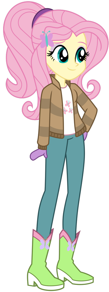 #3042463 - safe, artist:emeraldblast63, fluttershy, human, equestria ...