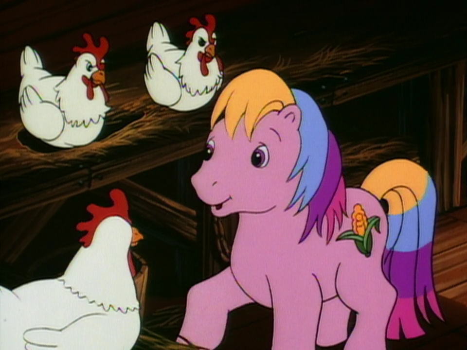 #3042614 - safe, screencap, corny meadowsweet, bird, chicken, earth ...