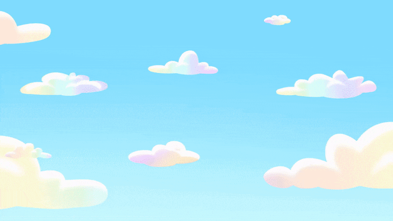 Animated Cartoon Clouds Gif