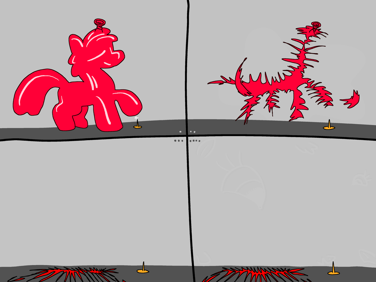 #3061070 - safe, artist:ja0822ck, elemental, elemental pony, inflatable ...