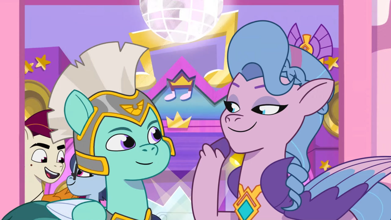 #3061461 - safe, screencap, paisley bluebell, queen haven, rocky riff ...